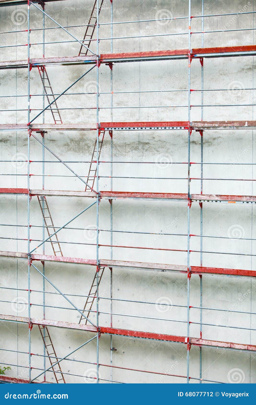 Scaffolding, Construction Site in Progress Stock Photo - Image of ...