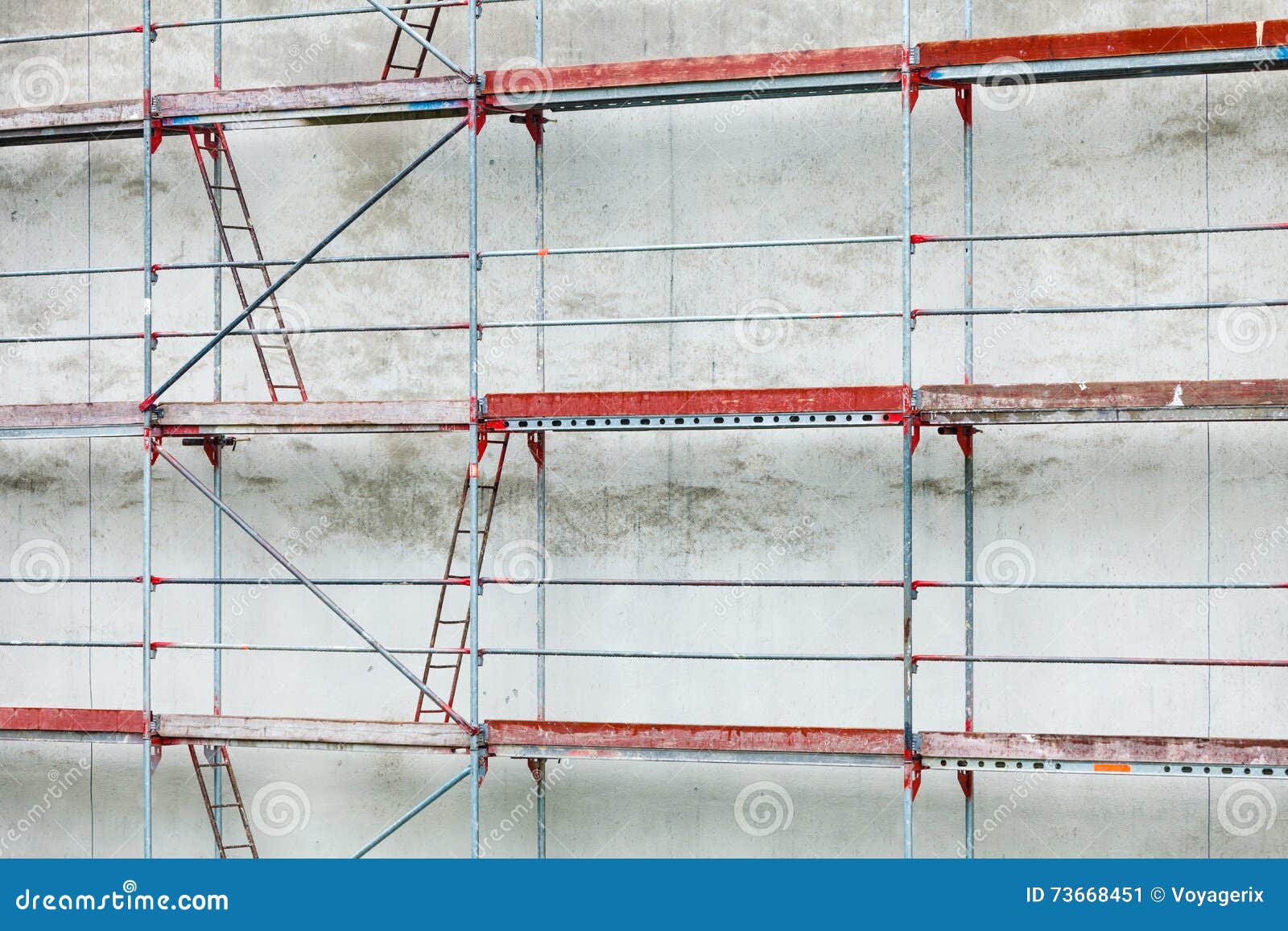 Scaffolding, Construction Site in Progress Stock Image - Image of rise ...