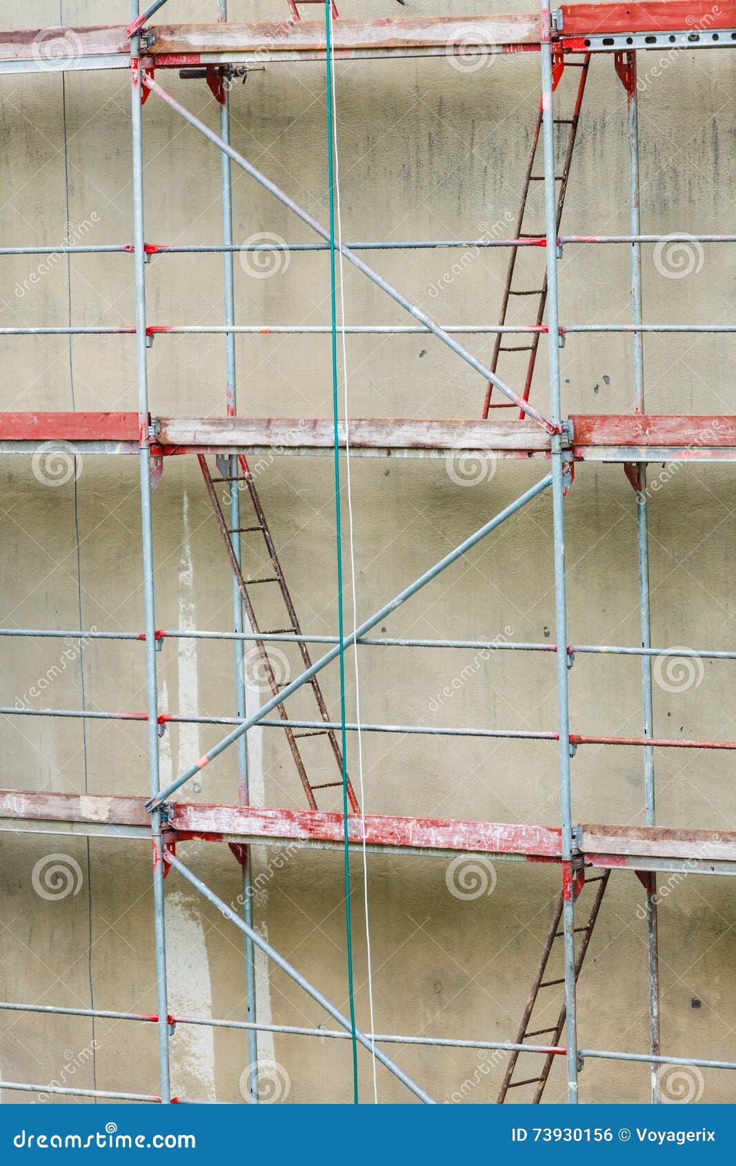 Scaffolding, Construction Site in Progress Stock Photo - Image of ...