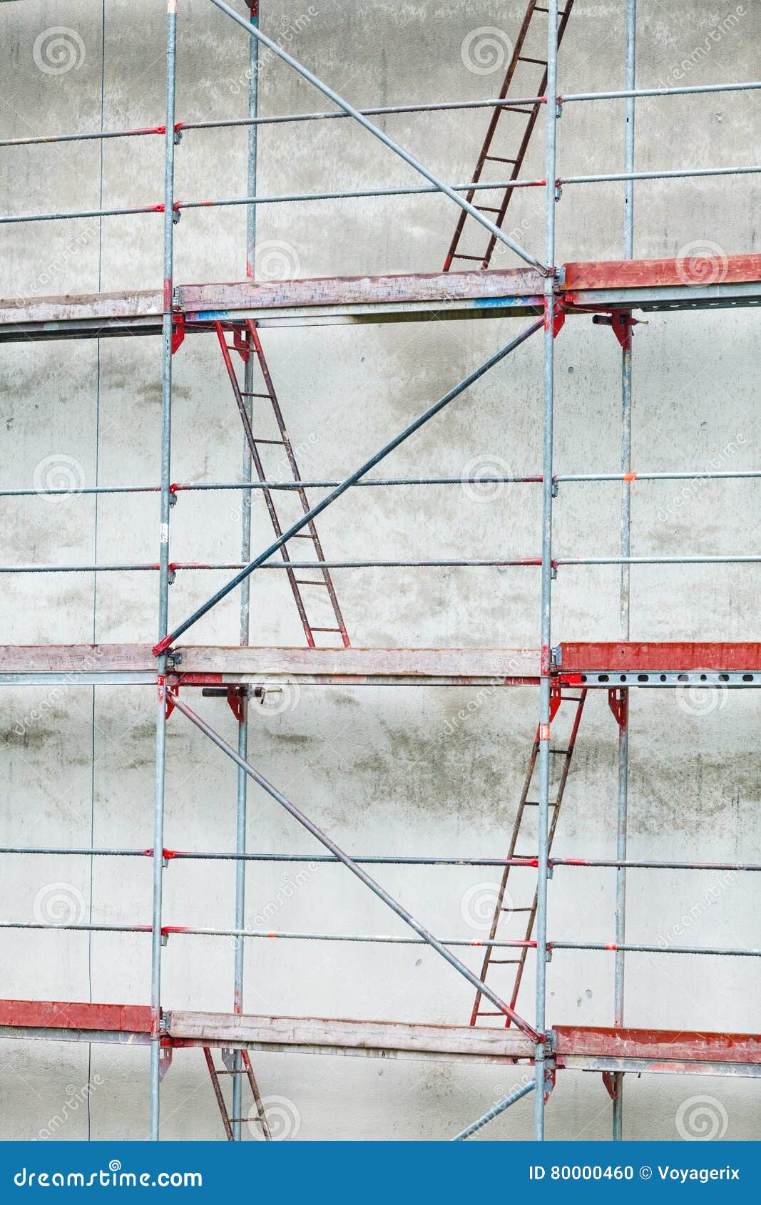 Scaffolding, Construction Site in Progress Stock Photo - Image of ...