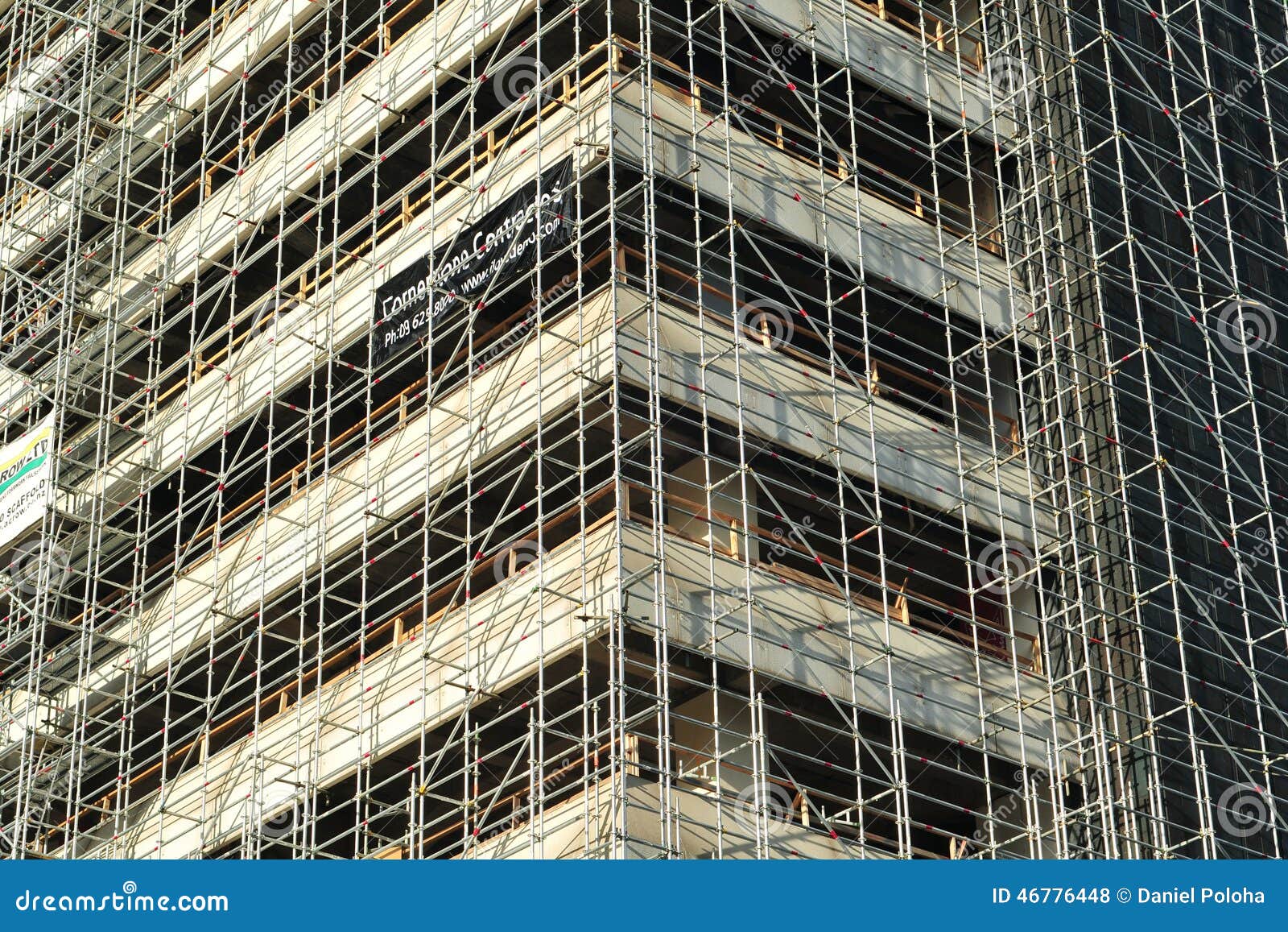 Scaffolding editorial stock photo. Image of landscape - 46776448