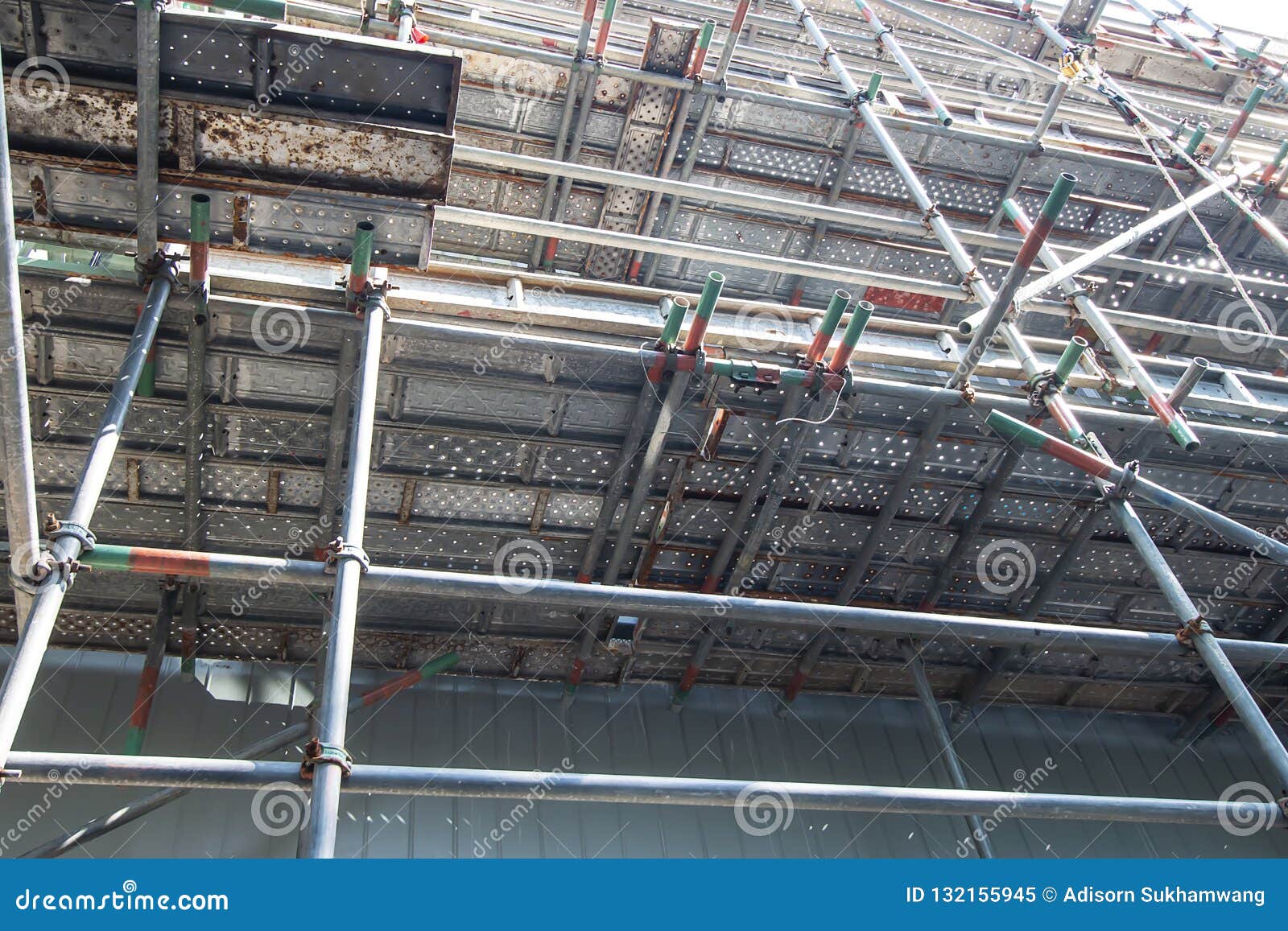 Scaffolding Frame for Building Construction Stock Image - Image of ...
