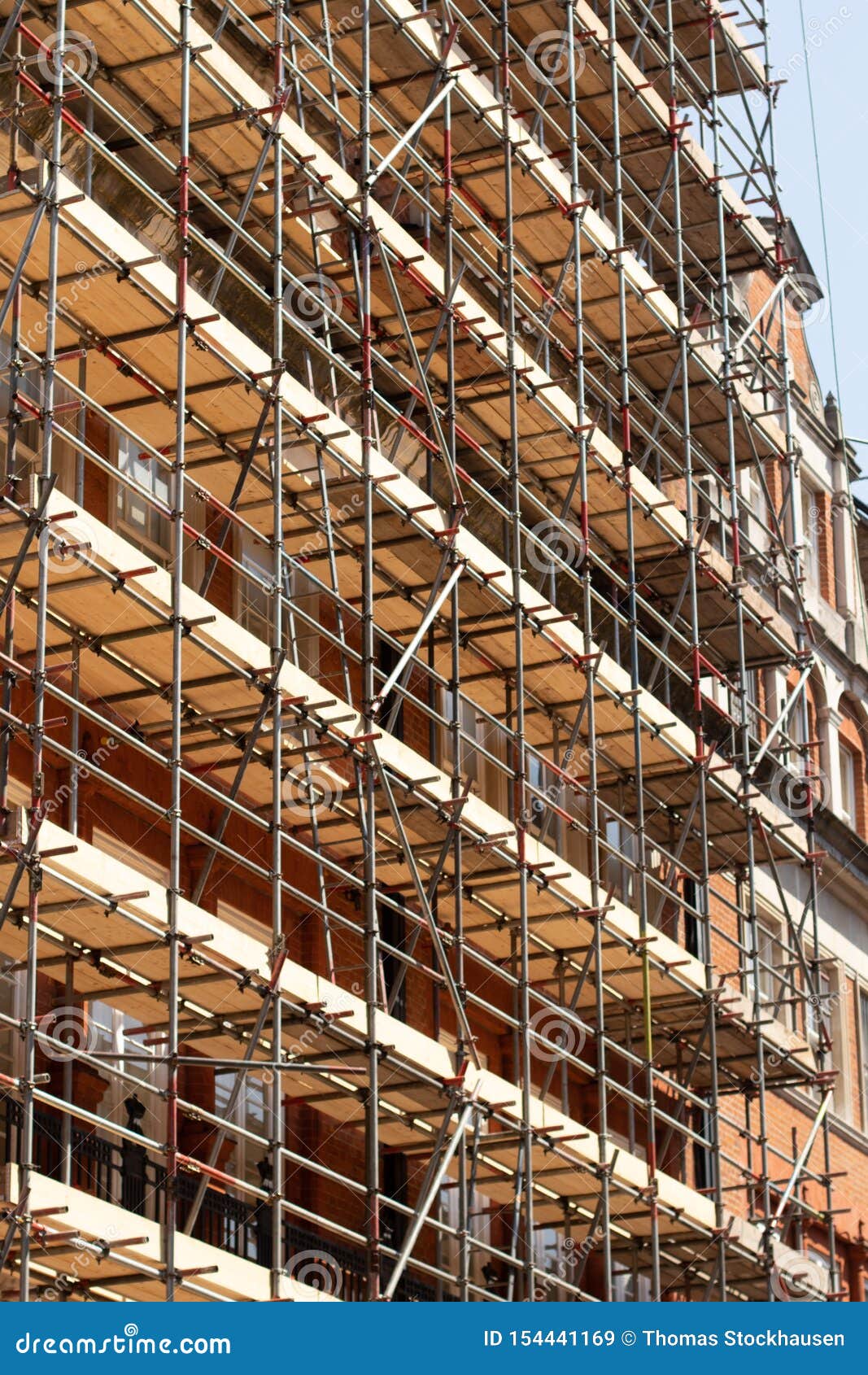 Scaffolding On A House, Renovation Royalty-Free Stock Photography ...