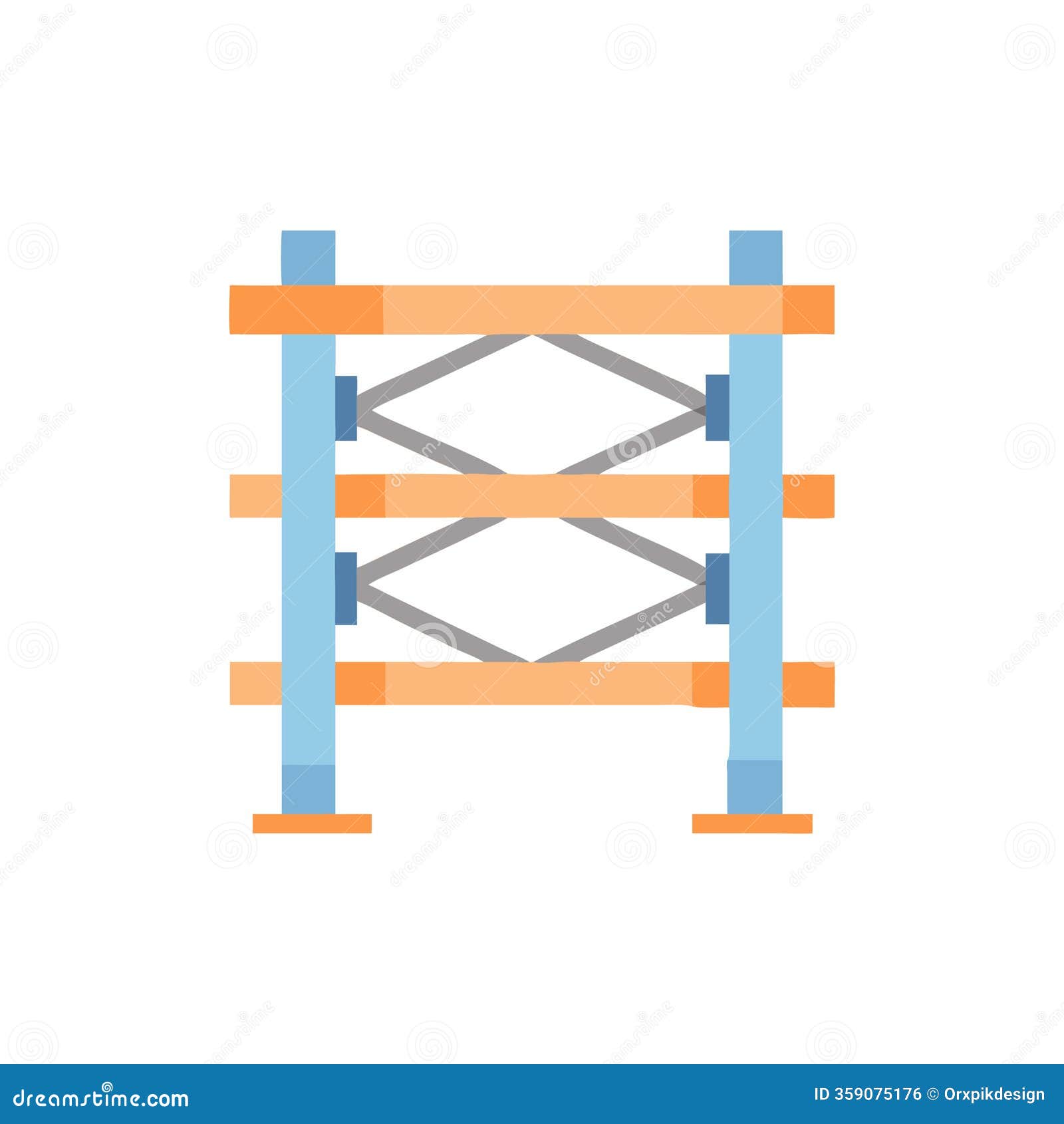 Scaffolding Icon Set Cartoon Vector | CartoonDealer.com #120458111
