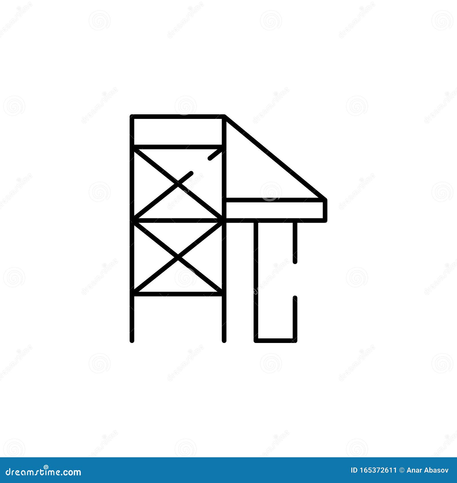 Scaffolding Icon. Element of Construction for Mobile Concept and Web ...