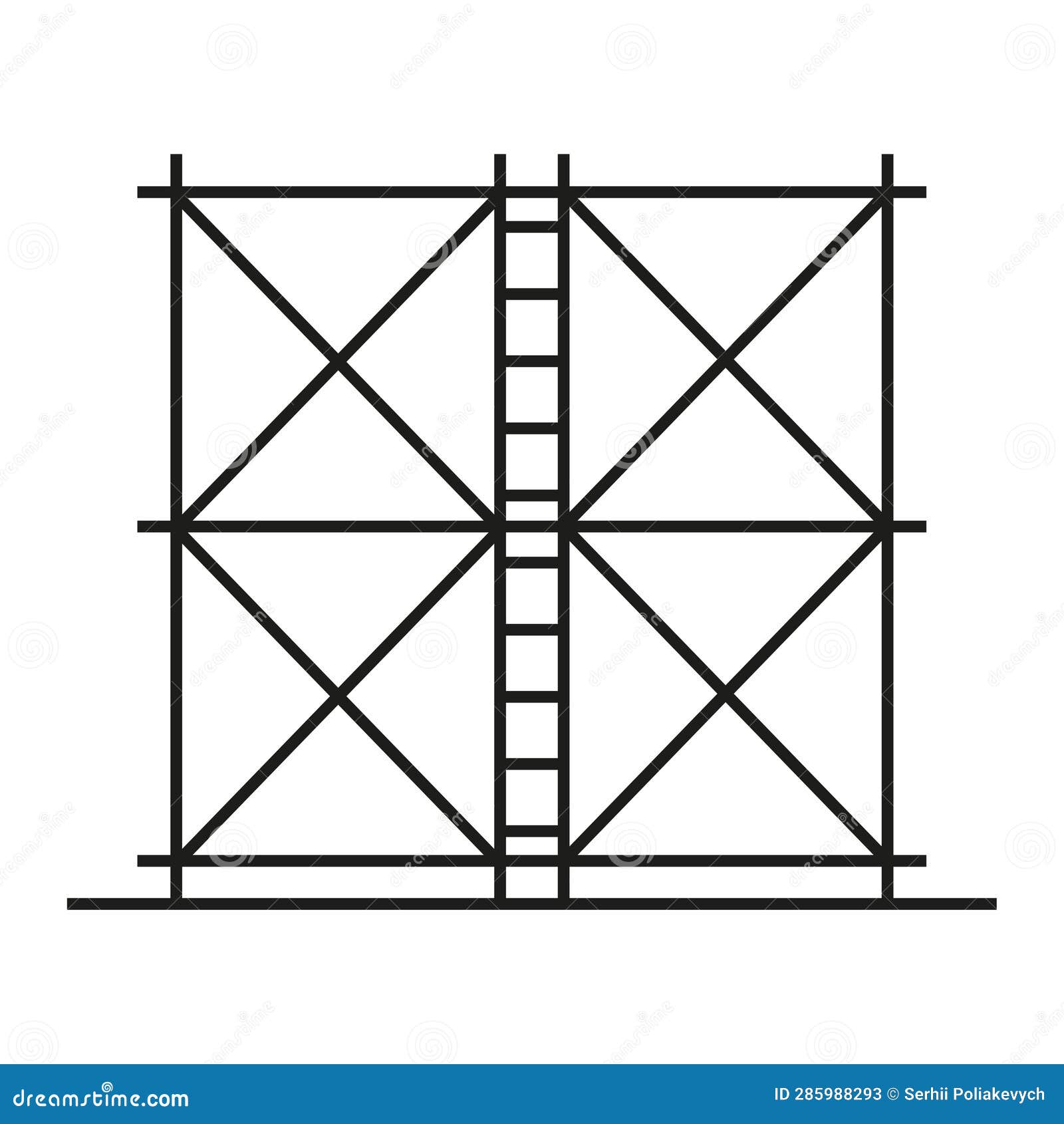 Scaffolding Icon. Temporary Structure for Workers Icon. Scaffold ...