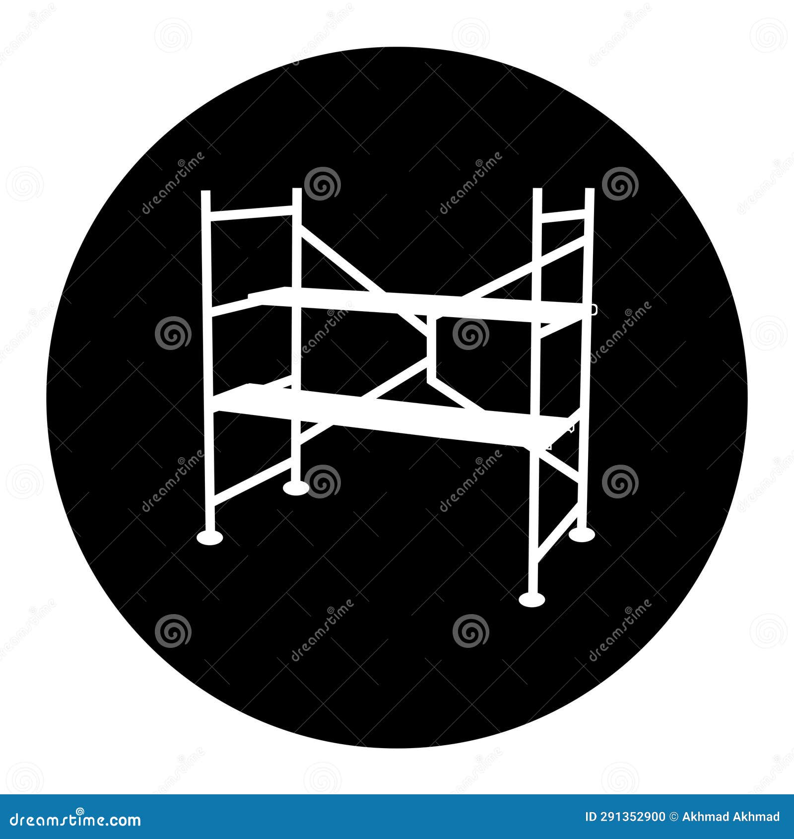 Scaffolding Icon Vector Isolated On White Background, Scaffolding Sign ...