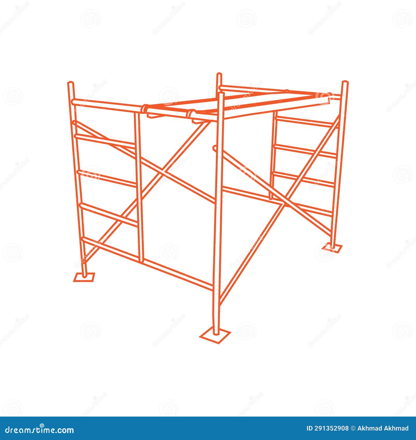 Scaffolding icon stock illustration. Illustration of structure - 291352908