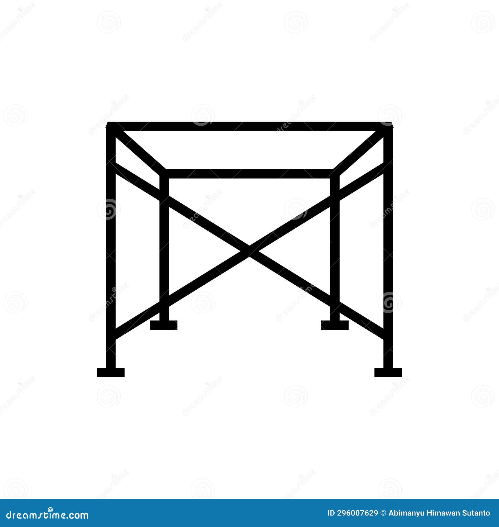 Scaffolding icon vector stock illustration. Illustration of industrial ...