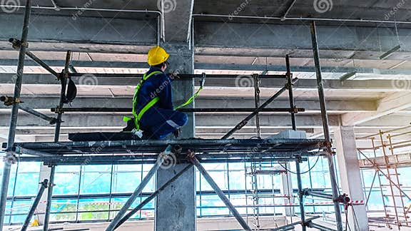 Scaffolding Inspection stock photo. Image of inspection - 340239666