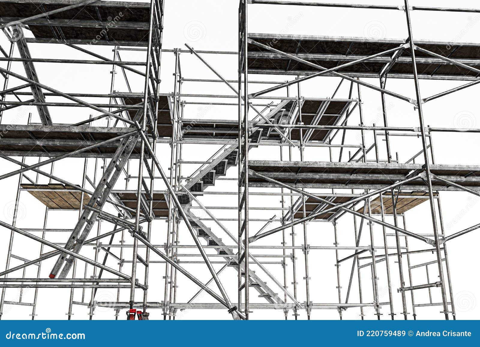 Scaffolding Isolated on White Background Stock Illustration ...