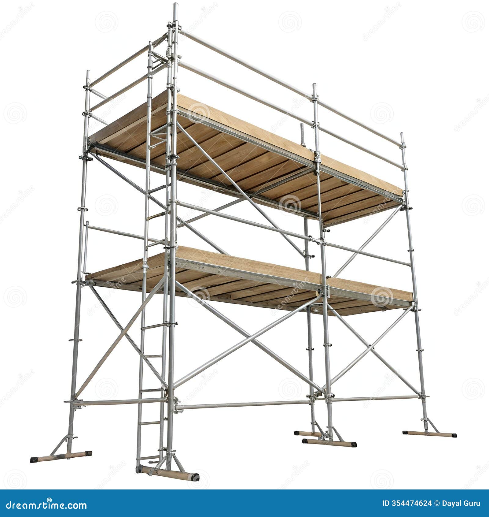 Scaffolding Isolated on White Background Stock Illustration ...