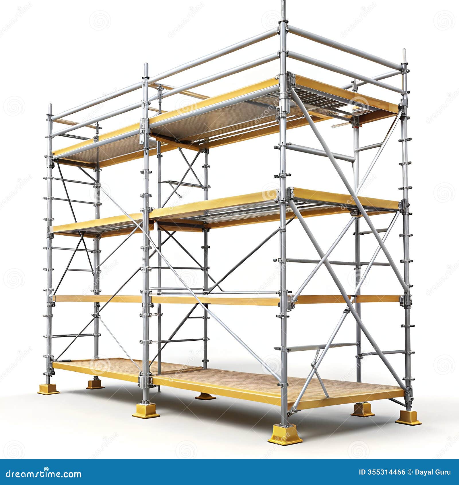 Scaffolding Isolated On White Background Royalty-Free Stock Image ...