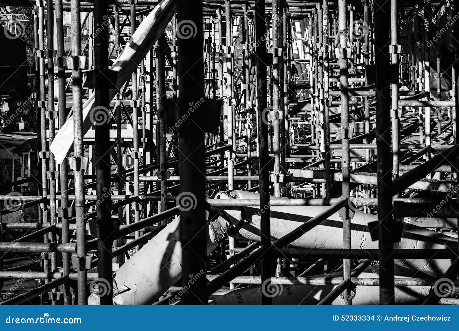 Scaffolding stock photo. Image of black, work, shipyard - 52333334