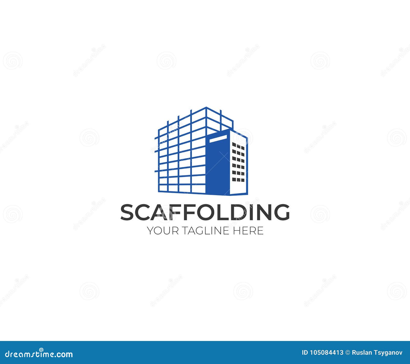 Scaffolding Logo Template. Construction Vector Design Stock Vector ...