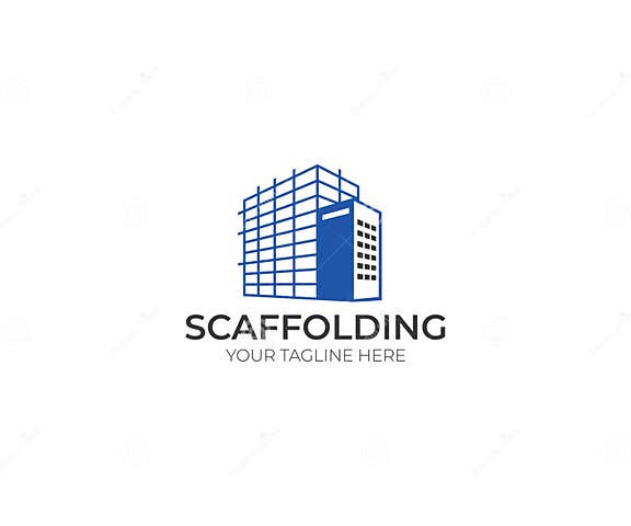 Scaffolding Logo Template. Construction Vector Design Stock Vector ...