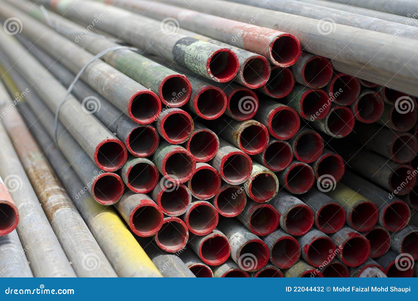 Scaffolding materials. stock photo. Image of poles, scaffolding - 22044432