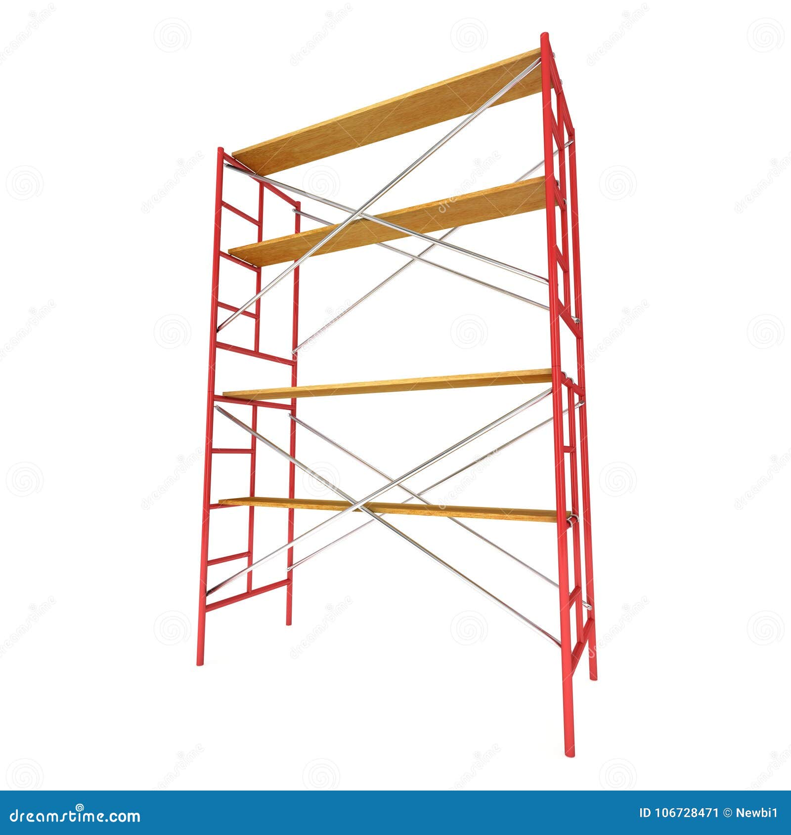 Scaffolding Metal Construction Stock Illustration - Illustration of ...
