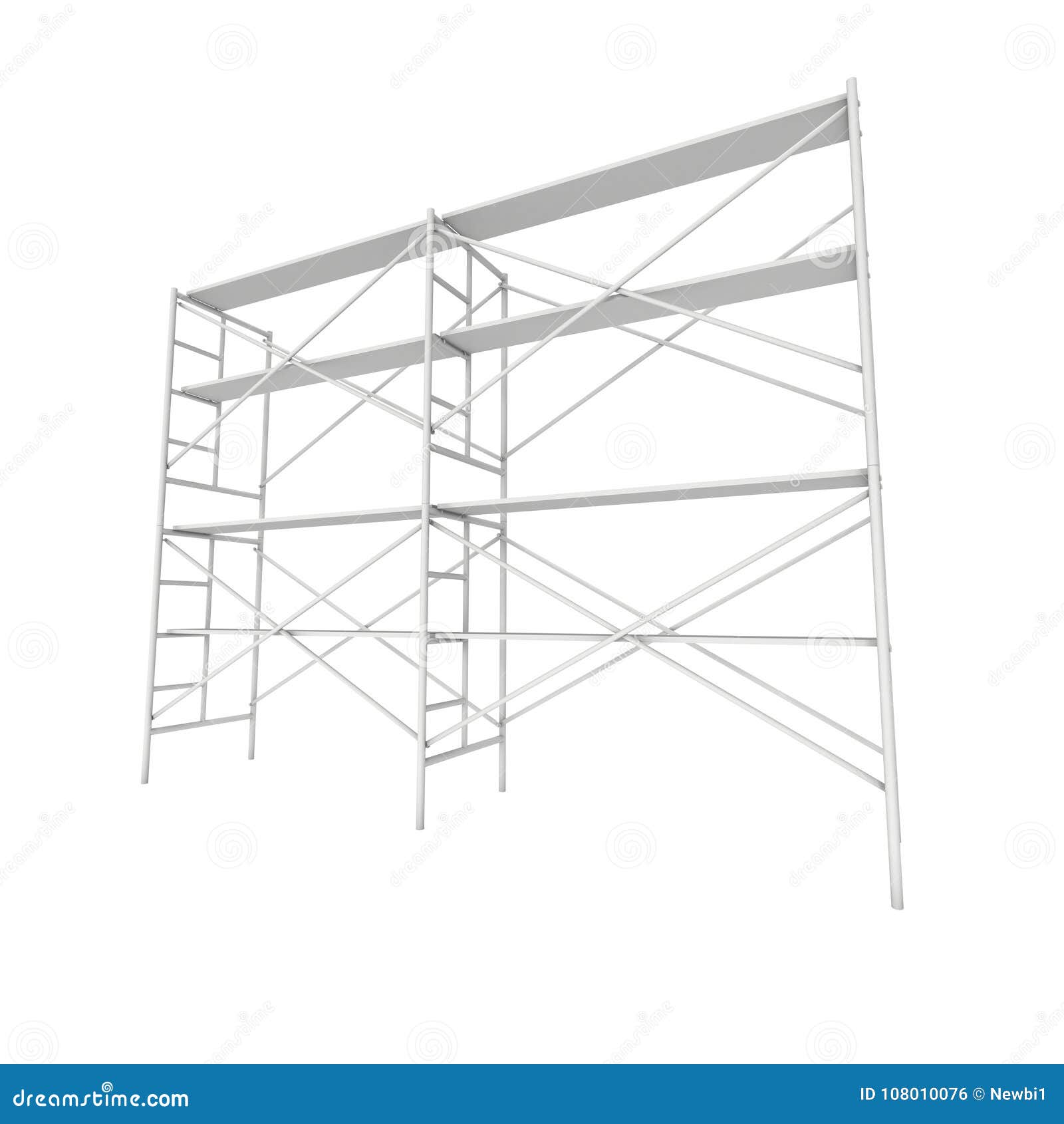 Scaffolding Metal Construction Stock Illustration - Illustration of ...