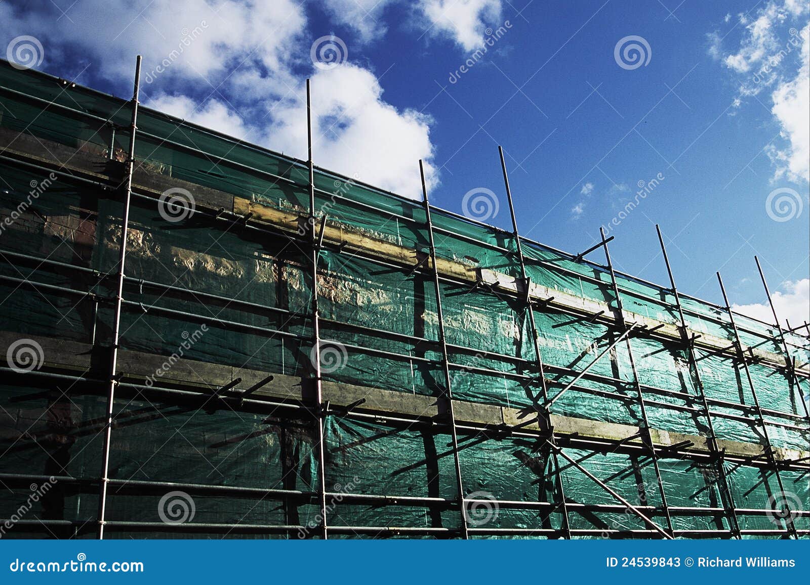 Scaffolding netting. stock image. Image of netting, sunny - 24539843
