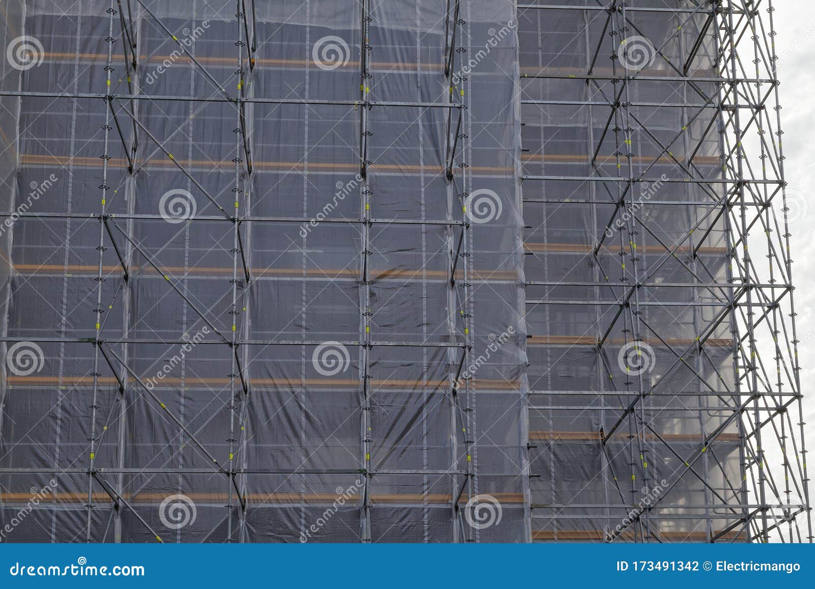 Scaffolding stock photo. Image of excavation, machine - 173491342