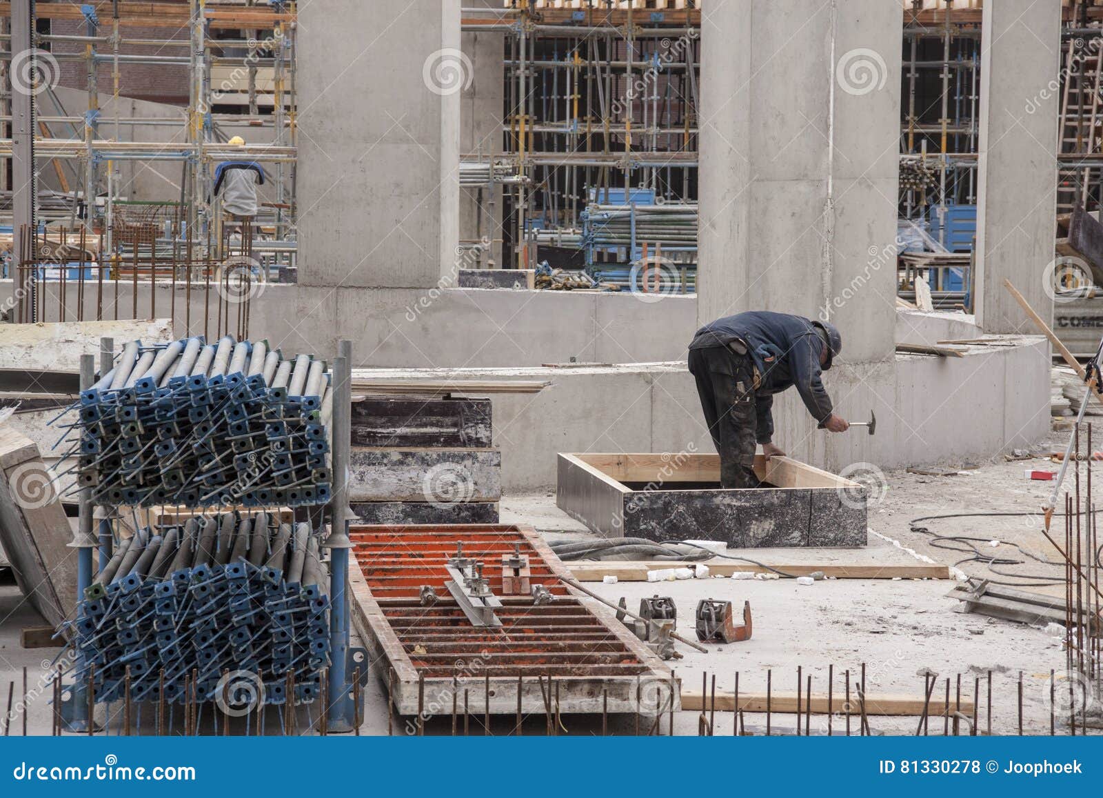 Scaffolding in the New Building Editorial Stock Photo - Image of ...