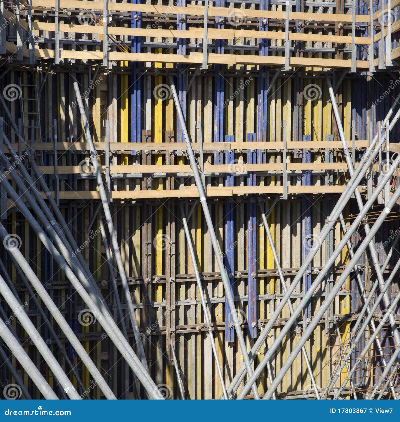Scaffolding Poles Background Stock Image - Image of poles ...