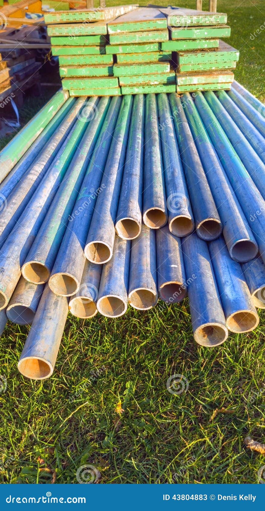 Scaffolding Poles stock image. Image of pipes, lying - 43804883