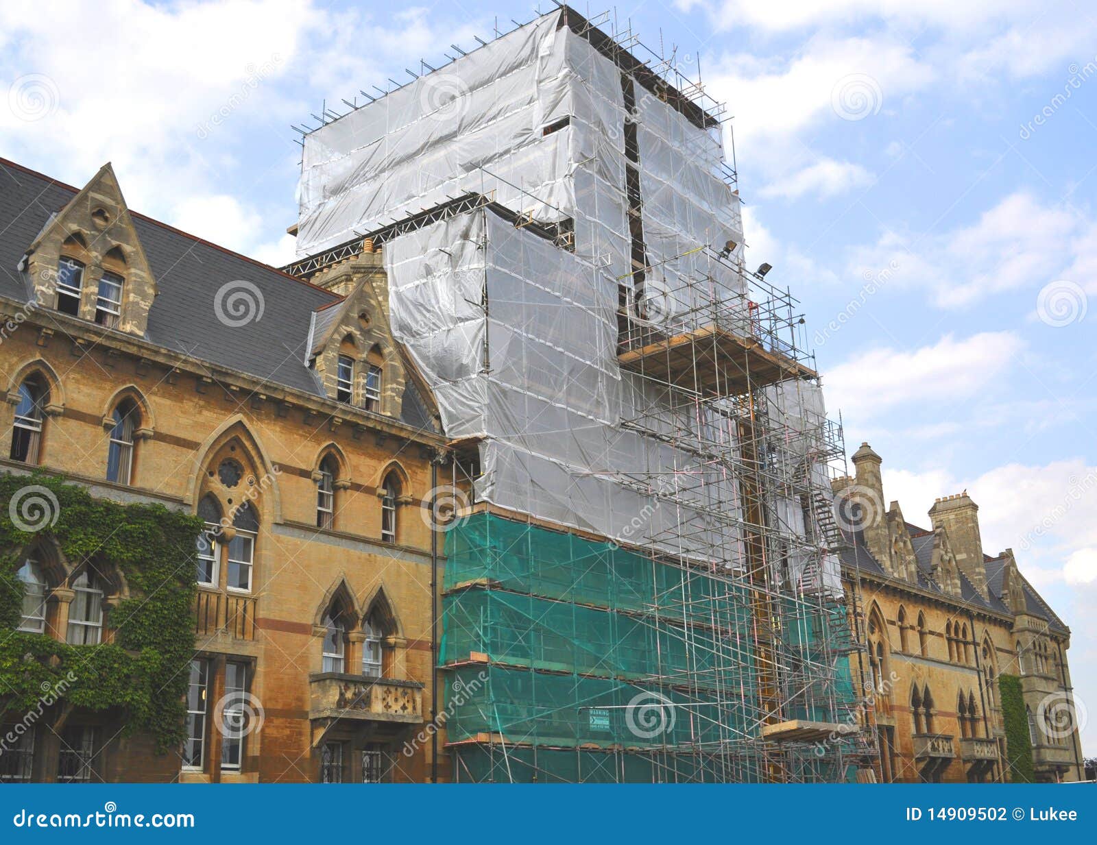 Scaffolding for Restoration of an Old Building 2 Stock Photo - Image of ...