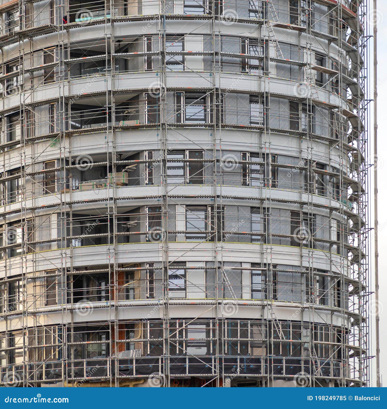Round Skyscraper Construction Stock Image - Image of structure, serbia ...