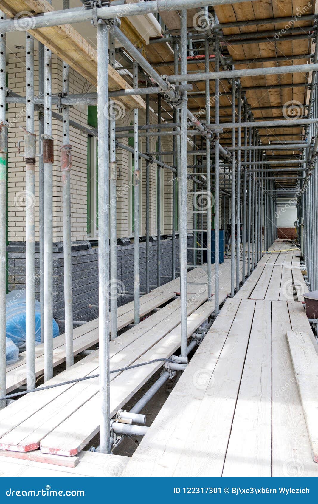 Scaffolding stock image. Image of investment, scaffolding - 122317301