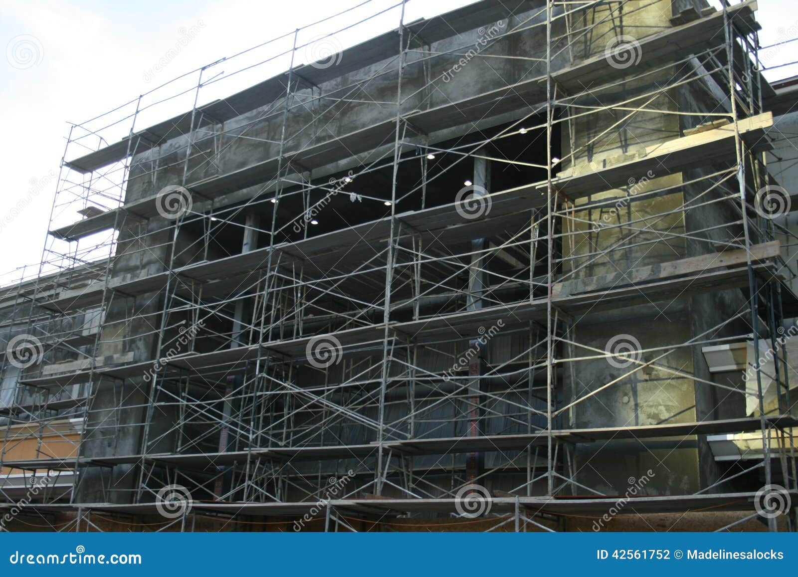 Scaffolding stock photo. Image of commercial, repair - 42561752