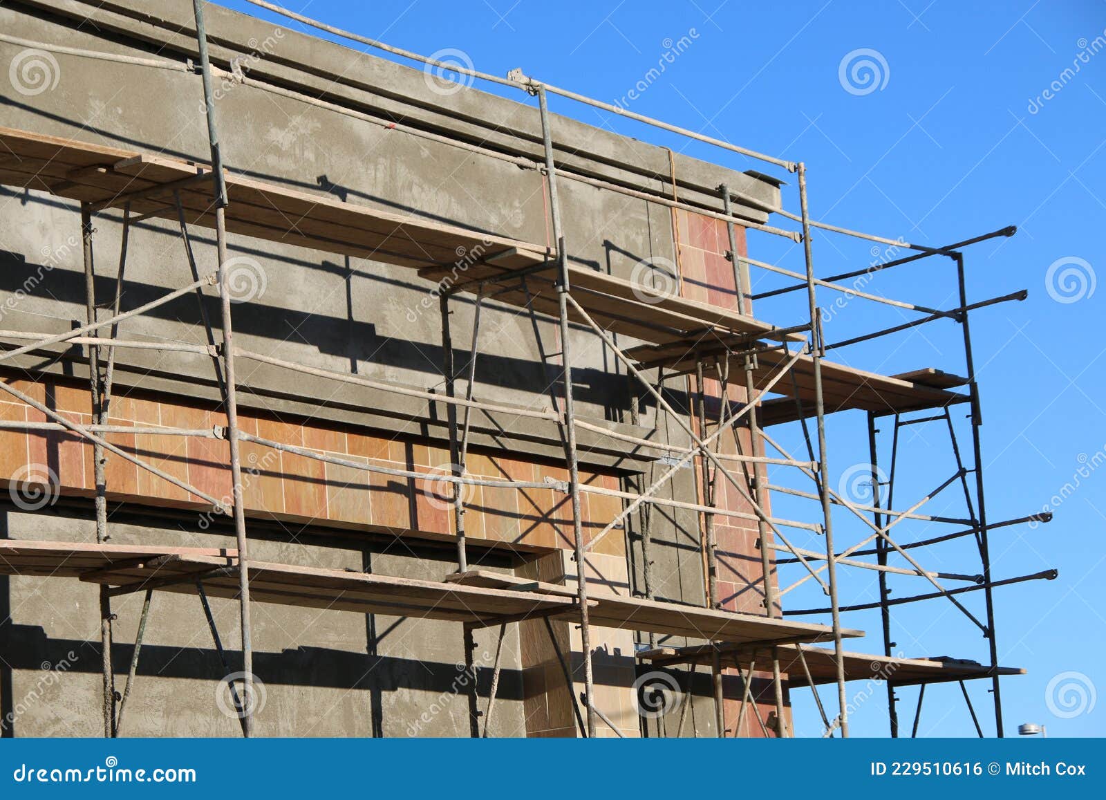 Scaffold 2 stock photo. Image of side, downtown, architecture - 229510616