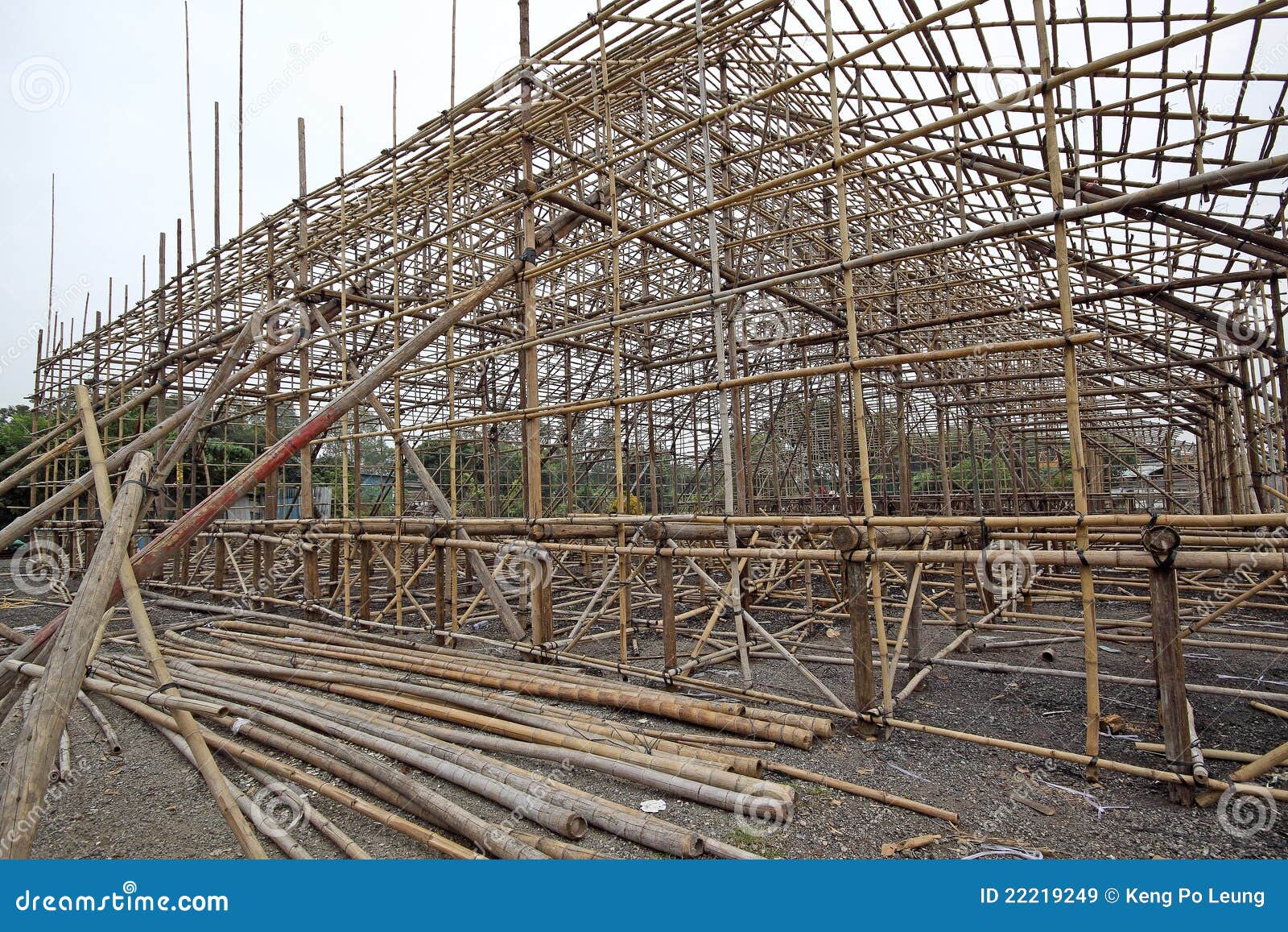 Scaffolding Stage stock image. Image of drama, bamboo - 22219249