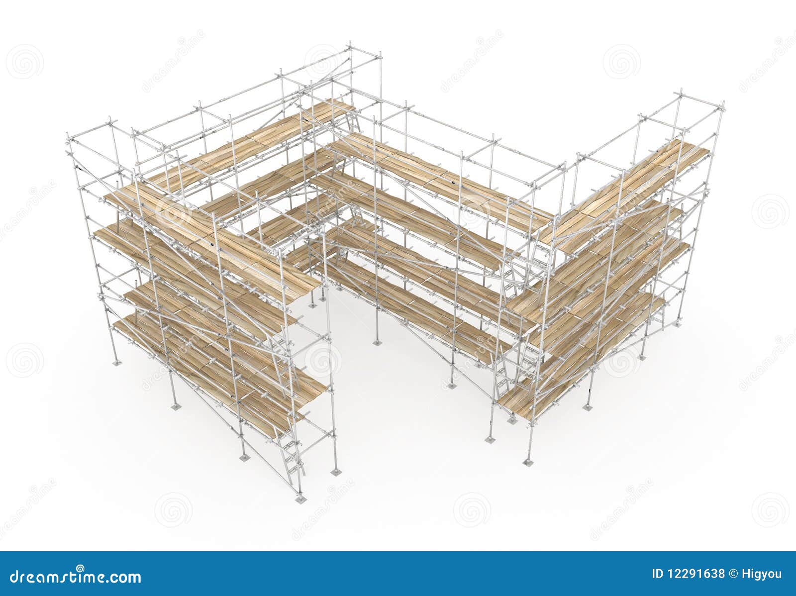 Scaffolding Structure stock illustration. Illustration of side - 12291638