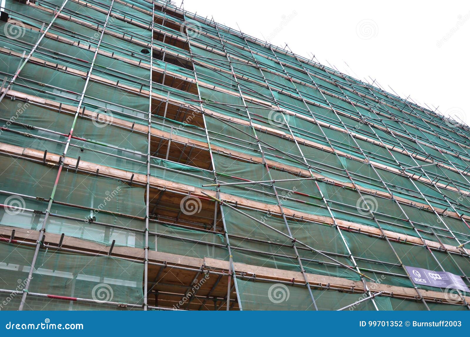 Scaffolding structure, stock photo. Image of renovation - 99701352