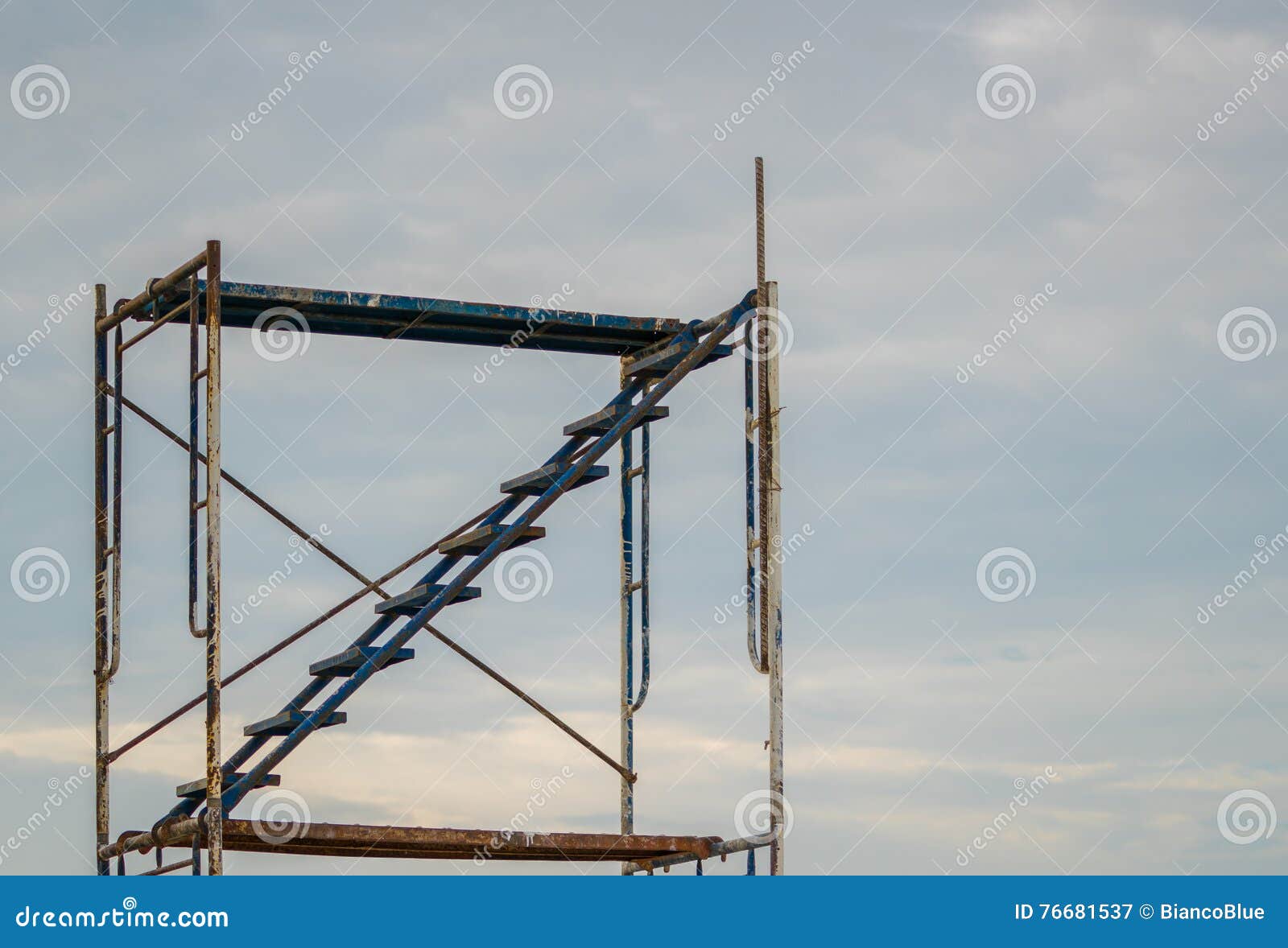 Scaffolding stock image. Image of tube, engineering, high - 76681537
