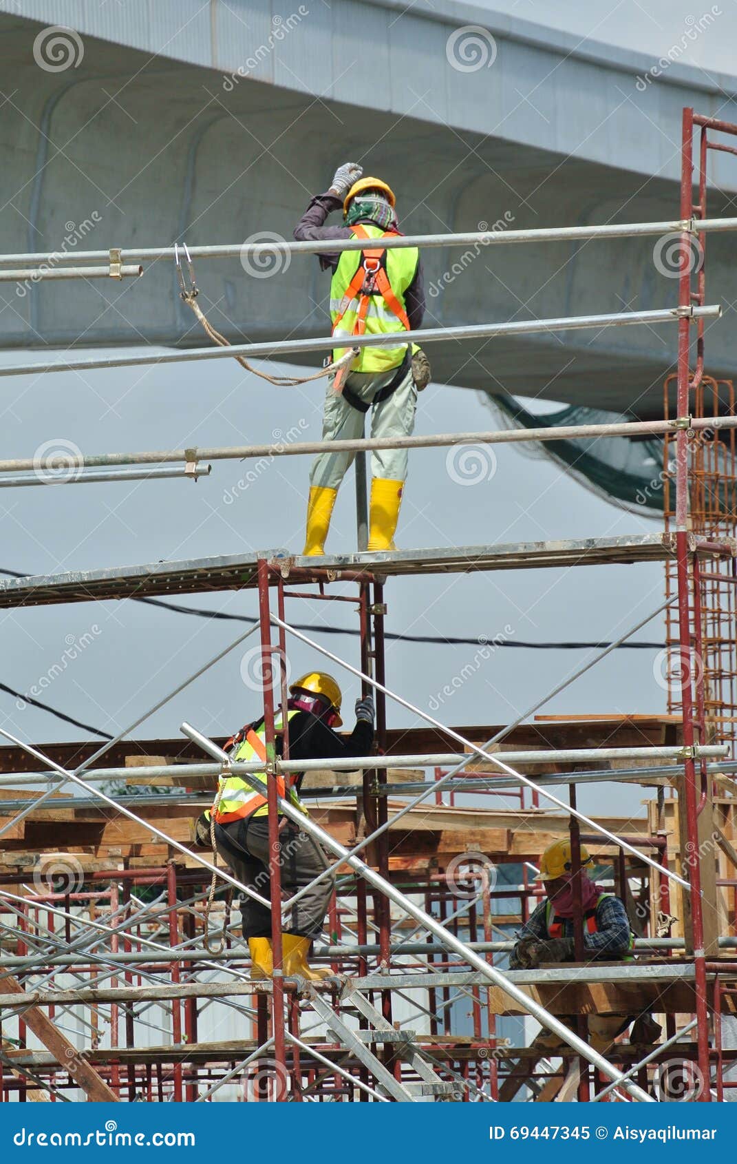 Scaffolding Used To Support a Platform or Form Work Editorial Image ...