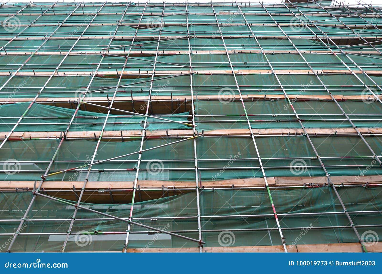 Scaffolding Work On Offshore Oil And Gas Central Processing Platform ...