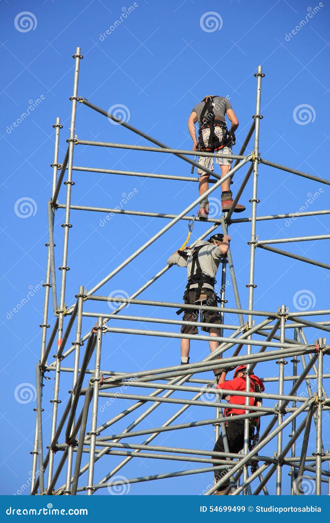 Scaffolding workers stock image. Image of group, built - 54699499