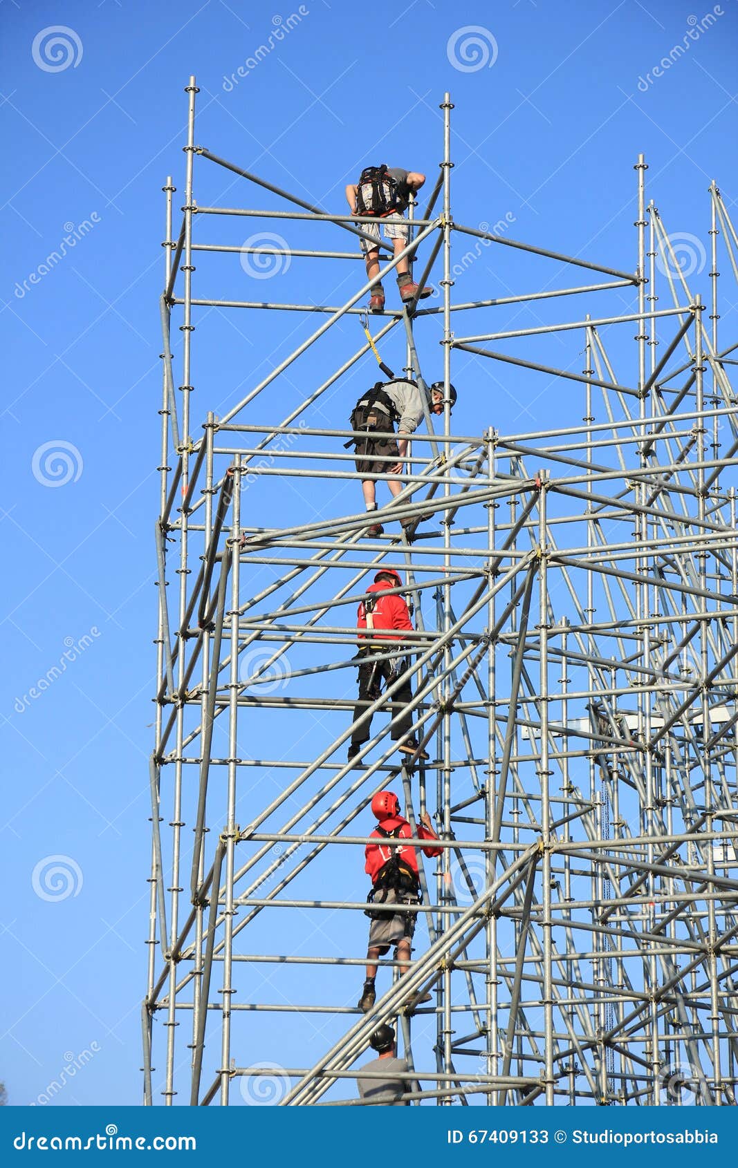 Scaffolding workers editorial stock photo. Image of active - 67409133