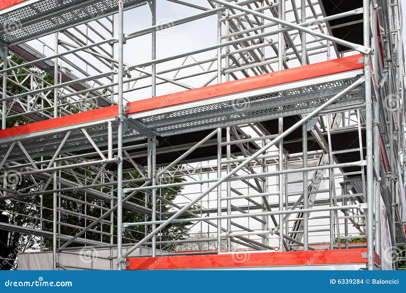 Scaffolds stock photo. Image of ladder, structure, platform - 6339284