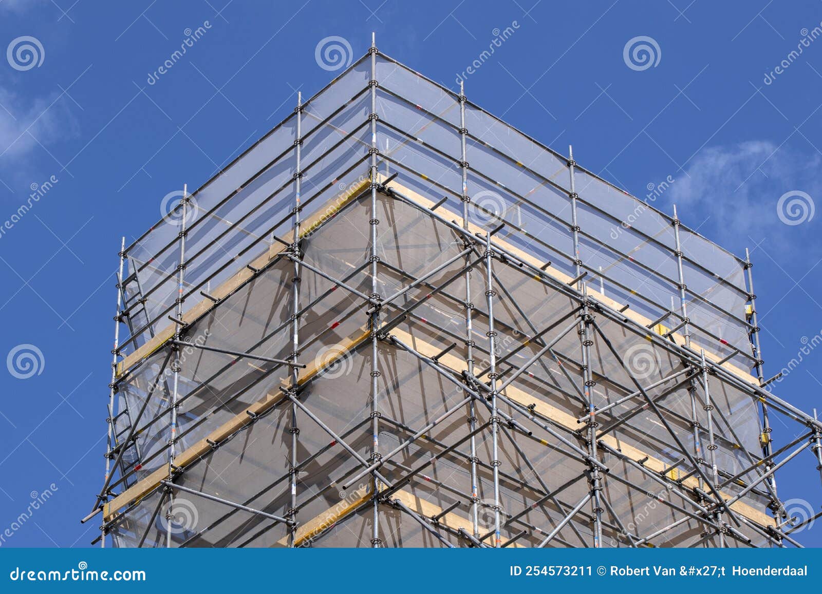 Scaffolds at the Remembrance of the Dead Statue at Amsterdam the ...