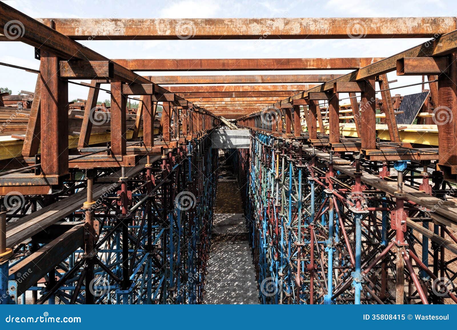 Rusty Scaffolds Royalty-Free Stock Image | CartoonDealer.com #35674900