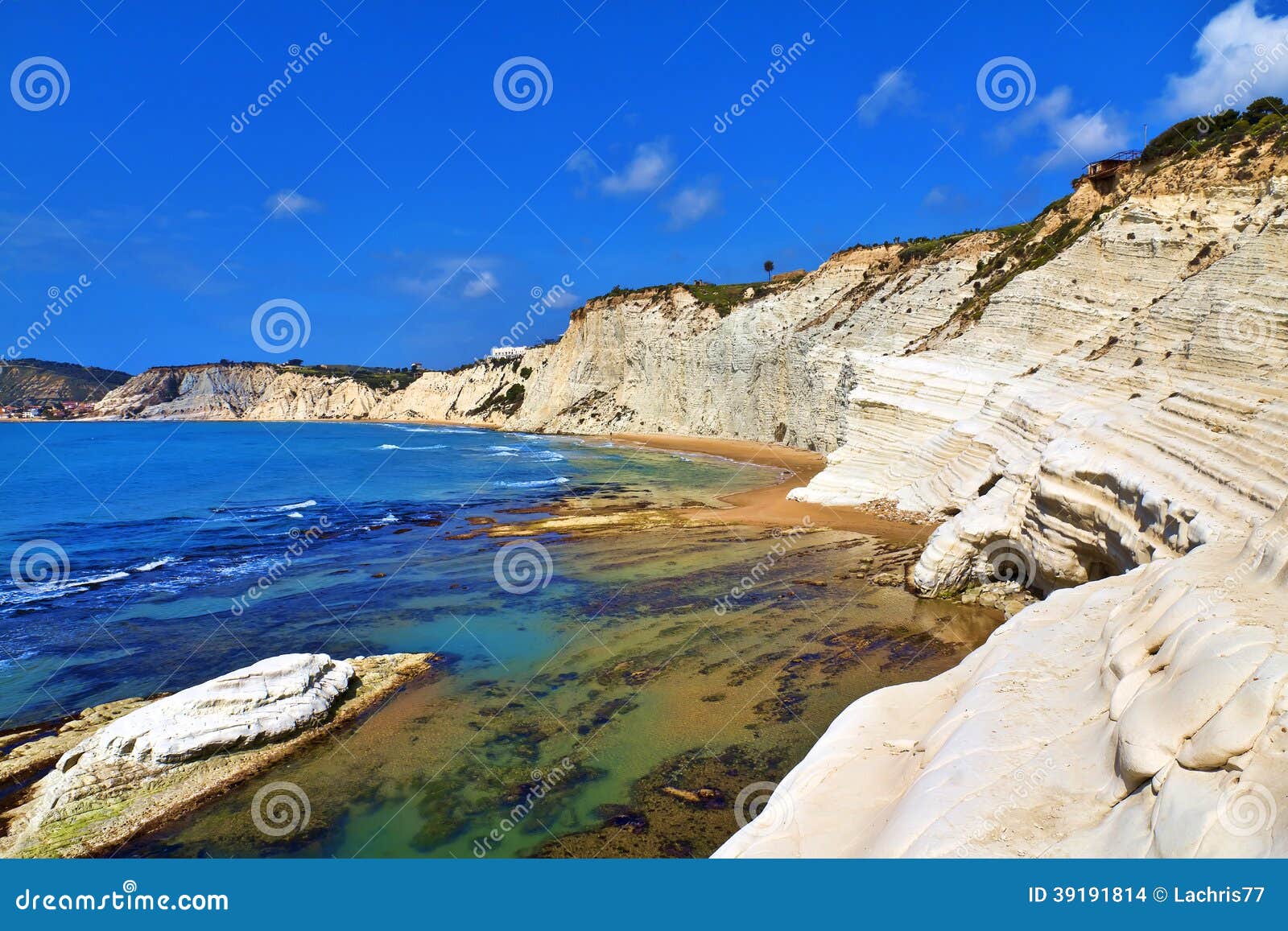 Scala Dei Turchi, Sicily, Italy Stock Photo - Image of southern, retro ...
