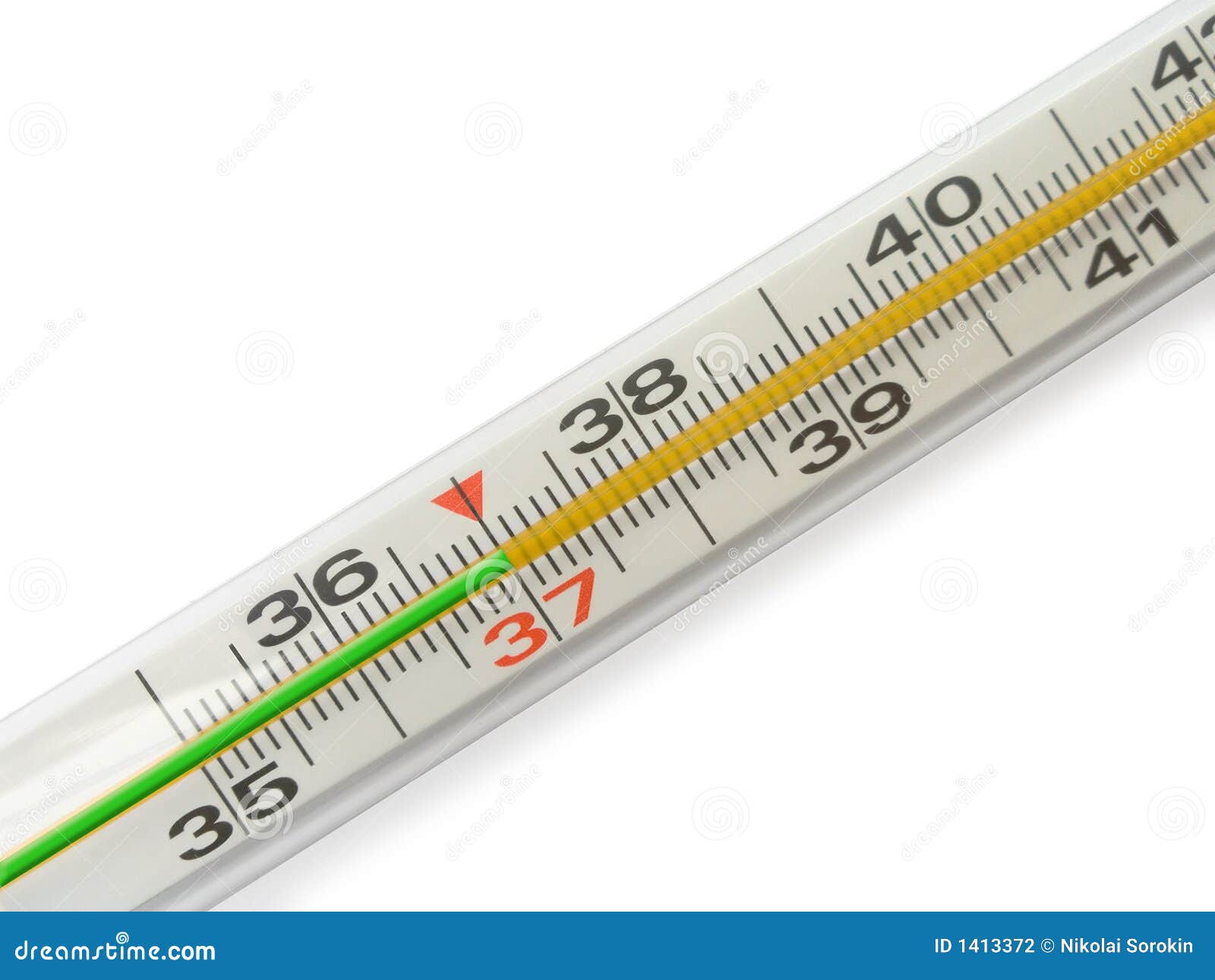 Scala del termometro - 37 fotografia stock. Immagine di medico - 1413372
