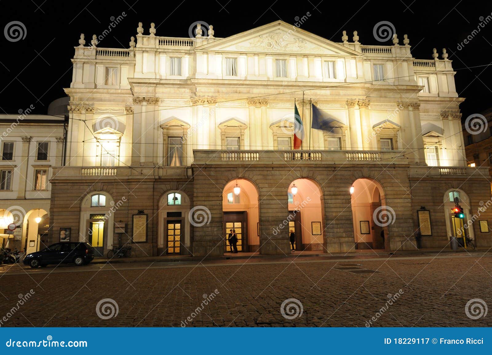Scala Opera Theatre in Milan Italy Stock Image - Image of tourist ...