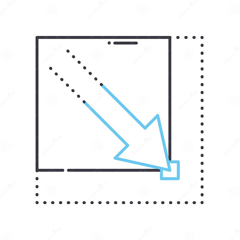 Scalability Line Icon, Outline Symbol, Vector Illustration, Concept ... Scalability Line Icon, Outline Symbol, Vector Illustration, Concept ...