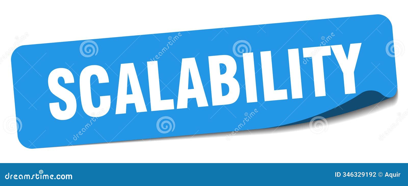 Scalability Sticker. Scalability Label Cartoon Vector | CartoonDealer ...