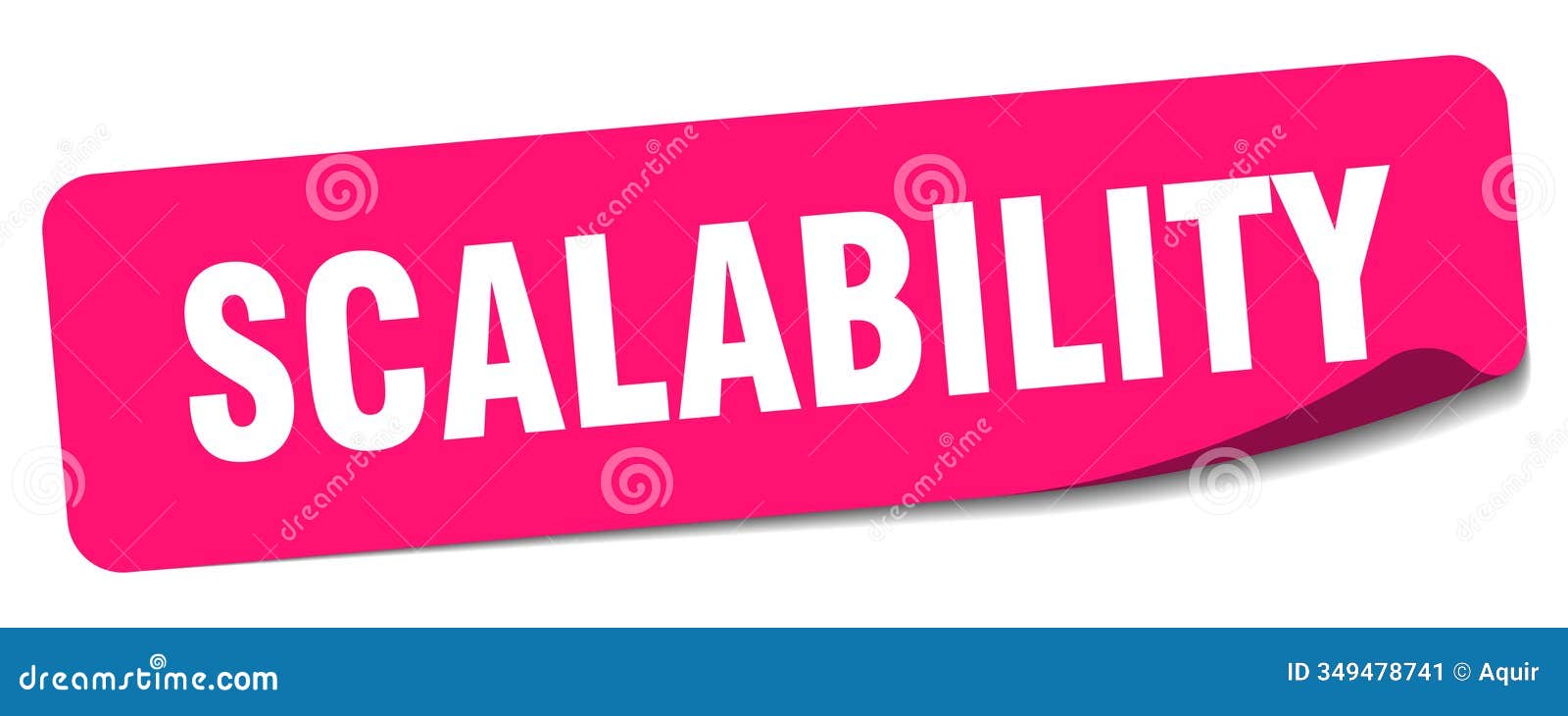 Scalability Sticker. Scalability Label Cartoon Vector | CartoonDealer ...